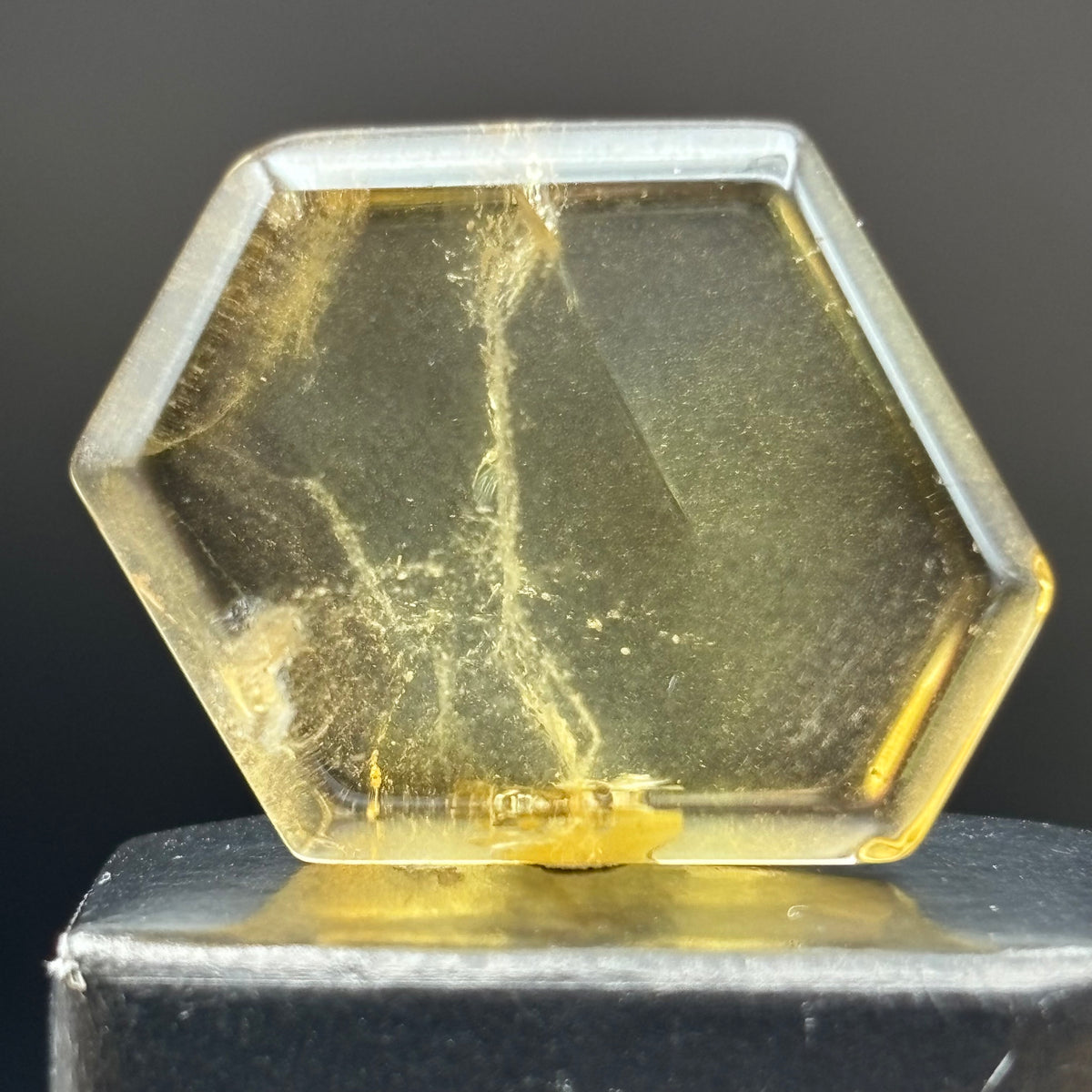 Citrine Crystal Cross-Section - 044 | Clarity Crystal Shop