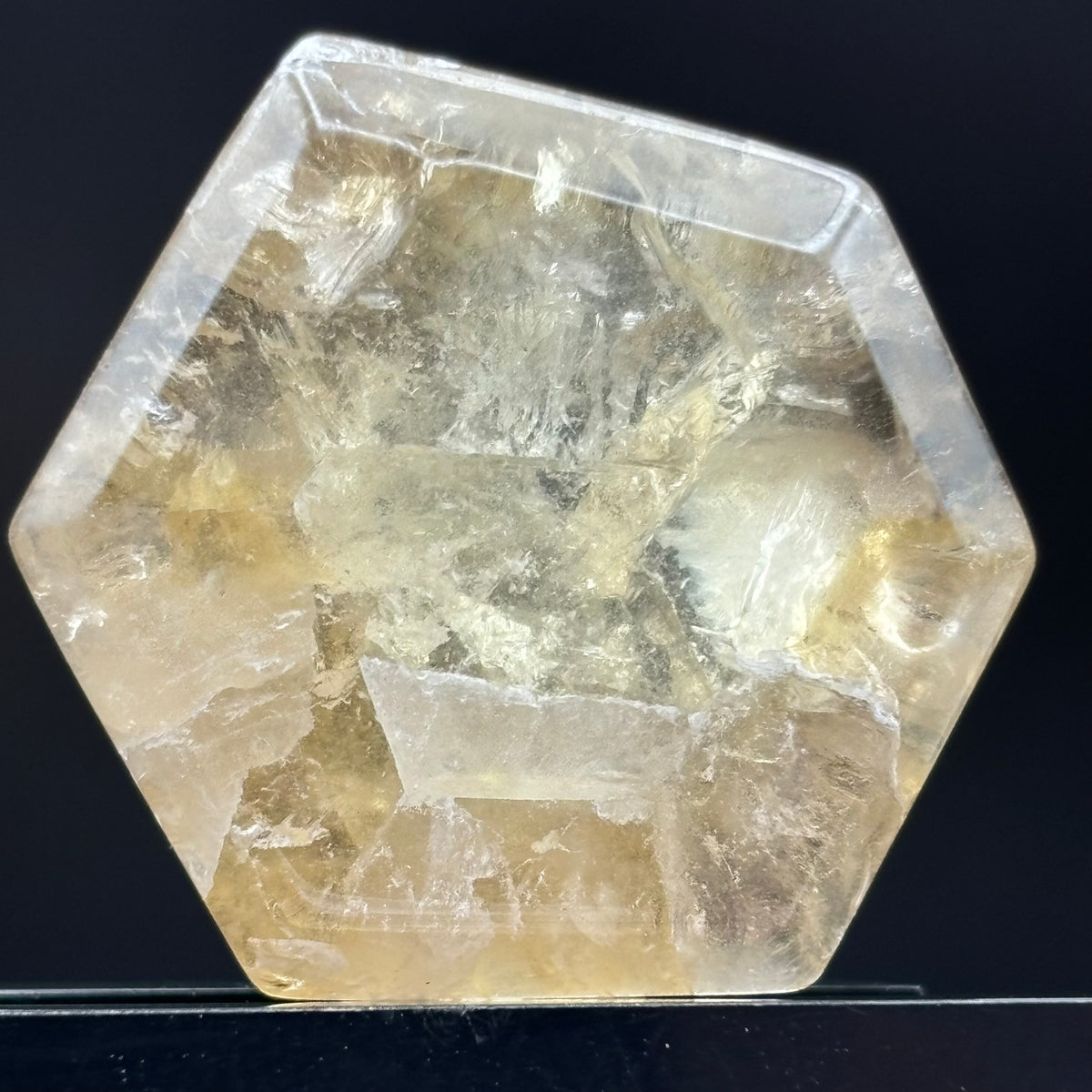 Citrine Crystal Cross-Section - 099 | Clarity Crystal Shop