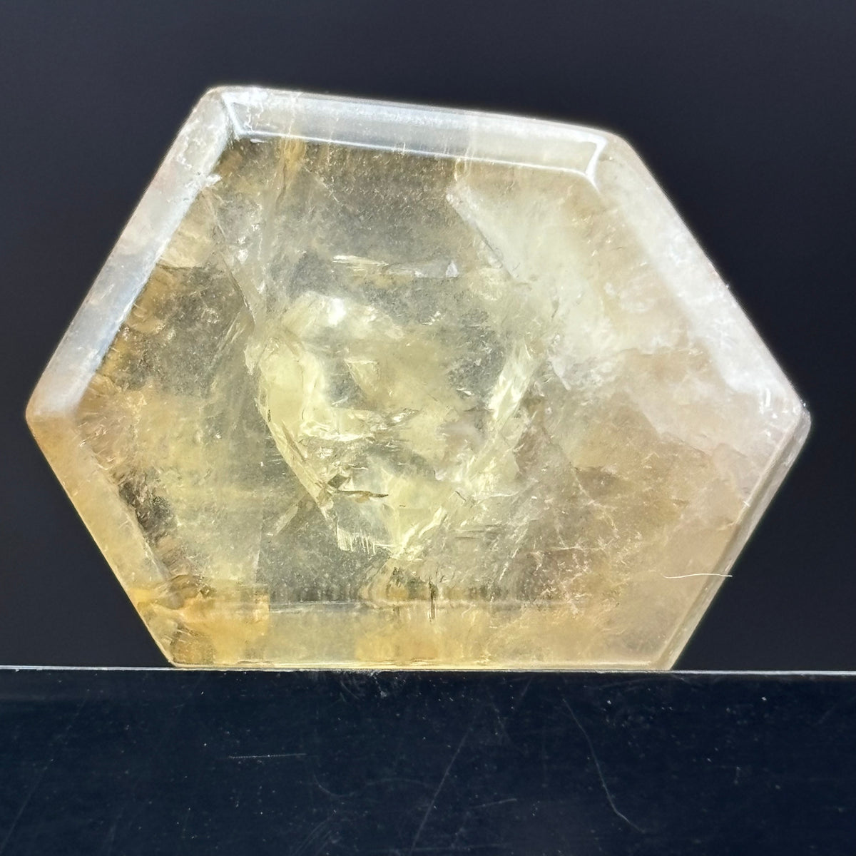 Citrine Crystal Cross-Section - 103 | Clarity Crystal Shop