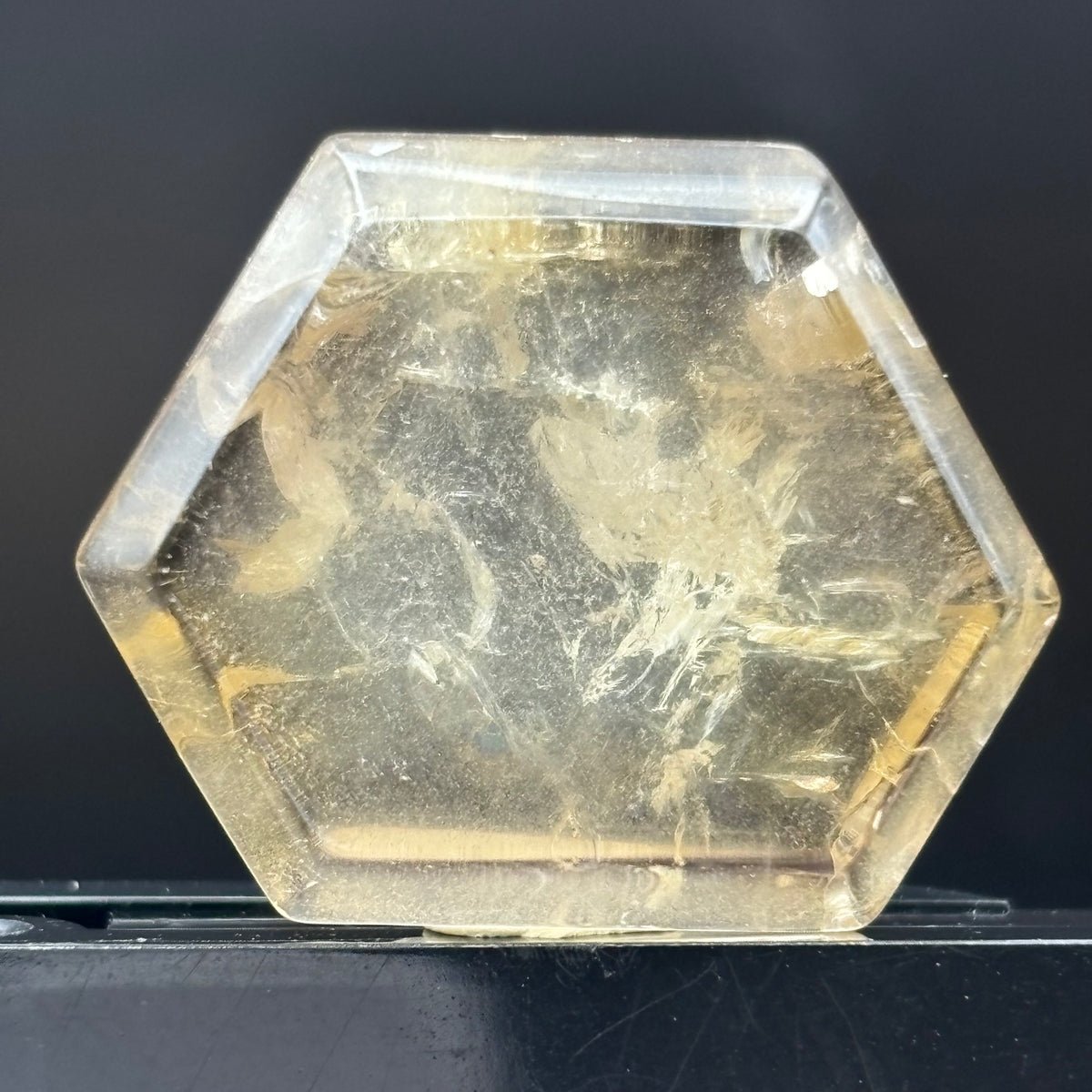 Citrine Crystal Cross-Section - 109 | Clarity Crystal Shop